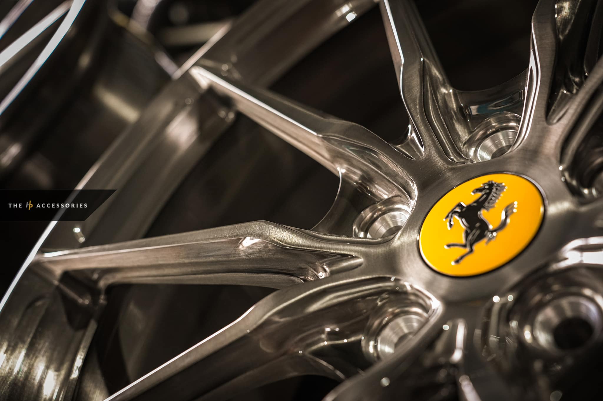 Ferrari F458 Spider 20” Custom Forged Rims in Black Chrome with Specia ...